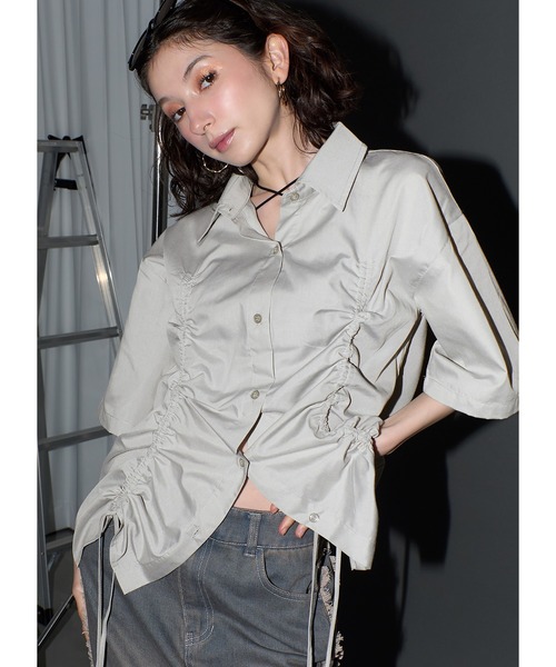 Adoon plain 「Adoon plain」 半袖シャツ FREE ライトグレー レディース : ZOZOTOWN Yahoo!店 - 通販 - Yahoo!ショッピング