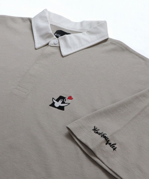 Yahoo!オークション - 「Mark Gonzales」 半袖ポロシャツ M ベージュ ...