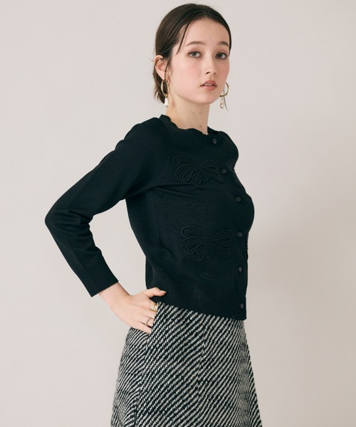 Audie a Muses（オーディア ミューズ） カーディガン フラットリボン