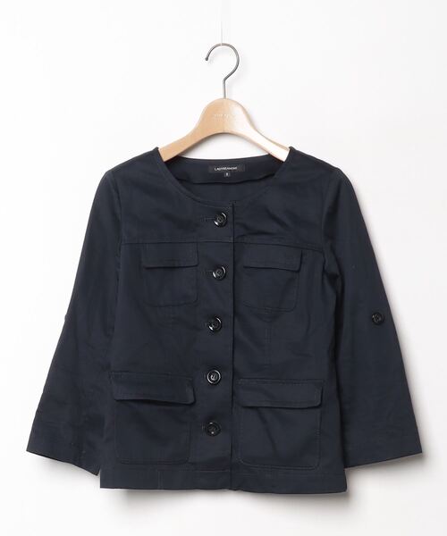 LAUTREAMONT 「LAUTREAMONT」 ノーカラージャケット 2 ネイビー レディース : ZOZOTOWN Yahoo!店 - 通販 - Yahoo!ショッピング