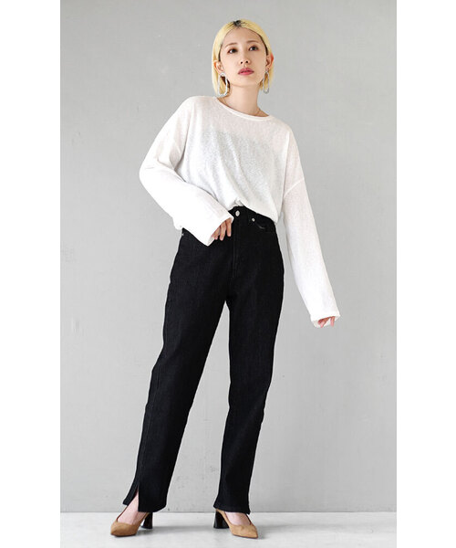 e-zakkamania stores tシャツ Tシャツ ゆるっとシアーニットソー レディース : ZOZOTOWN Yahoo!店 - 通販 - Yahoo!ショッピング