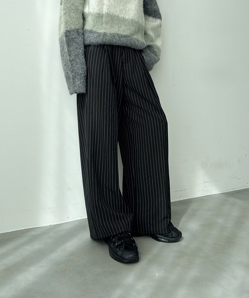 Yahoo!オークション - 「UNDERSTATEMENTs」 スラックス MEDIUM ブルー ...