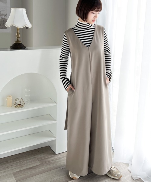 Yahoo!オークション - 「classicalelf」 オーバーオール MEDIUM ベージ...