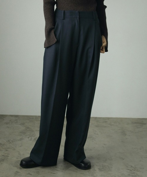 anuke パンツ Heather Tuck Pants レディース : ZOZOTOWN Yahoo!店 - 通販 - Yahoo!ショッピング