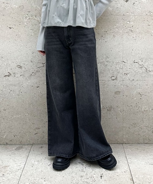 【NEW】アルシーヴ（archives）/ストレートフレアデニム archives（アルシーヴ） ジーンズ デニム デニムパンツ ストレート