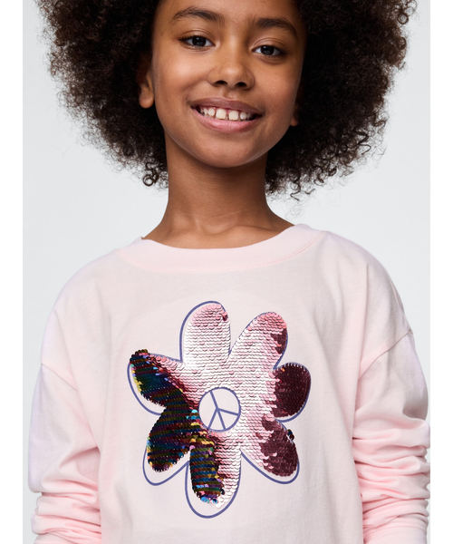 GAP tシャツ オーバーサイズ フリッピー 変身スパンコール グラフィックTシャツ (キッズ) キッズ 子供服 女の子 : ZOZOTOWN Yahoo!店 - 通販 - Yahoo!ショッピング