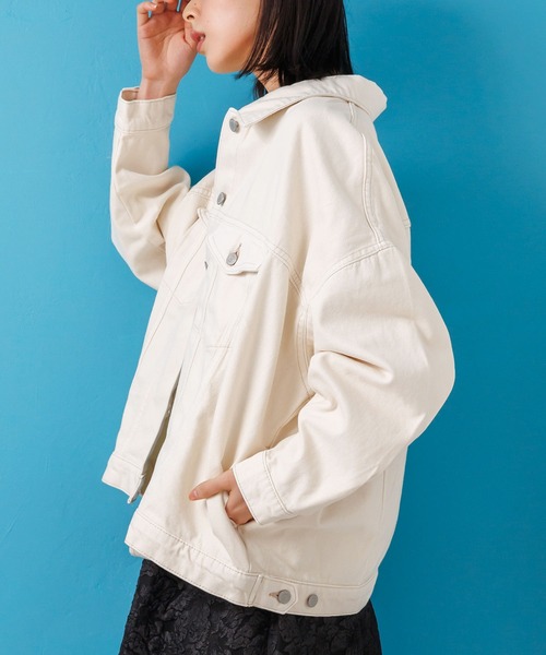 Mili An Deni ジャケット Gジャン ビッグシルエットデニムジャケット レディース Zozotown Yahoo 店 通販