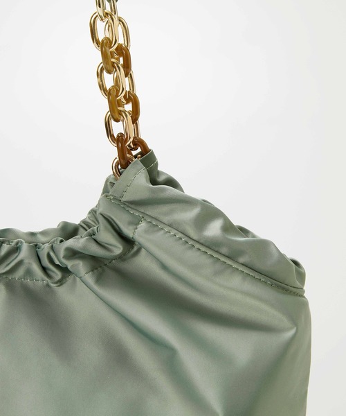 TREASURE TOPKAPI トートバッグ バッグ 「TREASURE TOPKAPI」コンビチェーン ギャザー ナイロン レディース : ZOZOTOWN Yahoo!店 - 通販 ...