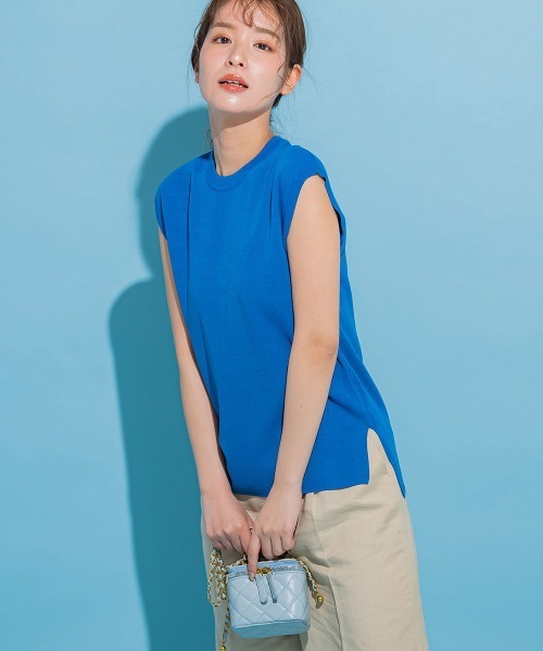 VICKY 「VICKY」 ノースリーブニット M ブルー レディース : ZOZOTOWN Yahoo!店 - 通販 - Yahoo!ショッピング