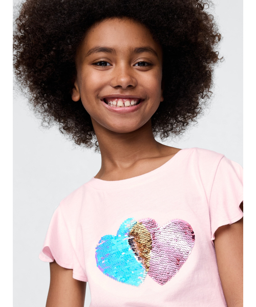 GAP tシャツ フリッピー 変身スパンコール フラッタースリーブ グラフィックTシャツ (キッズ) キッズ 子供服 女の子 : ZOZOTOWN Yahoo!店 - 通販 - Yahoo ...