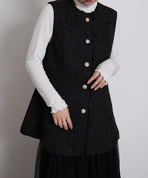 Yahoo!オークション - 「RANAN」 ベスト L ブラック レディース