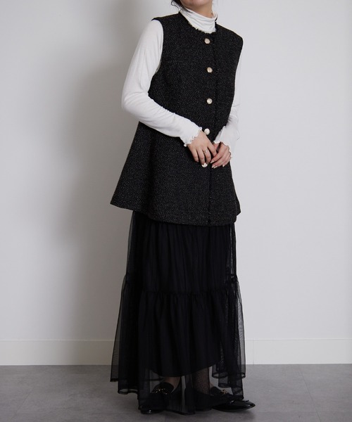 Yahoo!オークション - 「RANAN」 ベスト L ブラック レディース