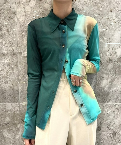 LE CIEL BLEU 「LE BLEU」 長袖ブラウス 38 グリーン レディース : ZOZOTOWN Yahoo!店 - 通販 - Yahoo!ショッピング