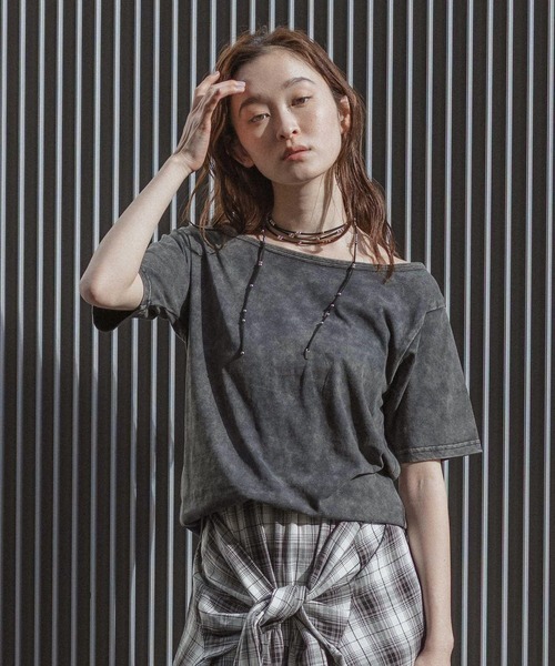 JEANASIS tシャツ ブリーチボートネックTEE SS/497121 レディース : ZOZOTOWN Yahoo!店 - 通販 - Yahoo!ショッピング