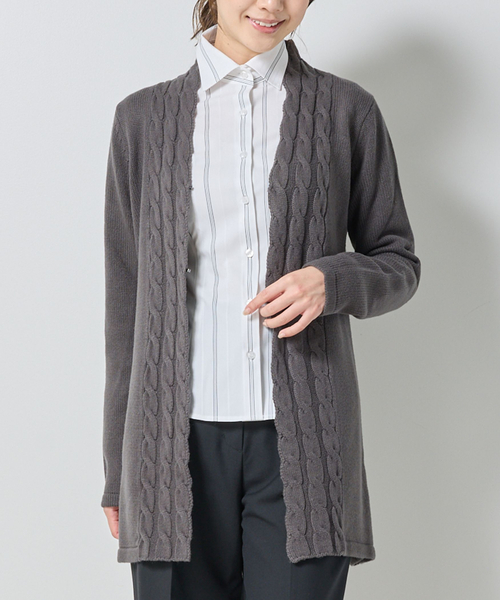 NARACAMICIE（ナラカミーチェ） カーディガン 「NARACAMICIE」ケーブル
