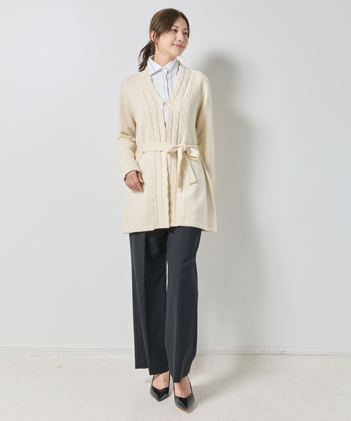 NARACAMICIE（ナラカミーチェ） カーディガン 「NARACAMICIE」ケーブル