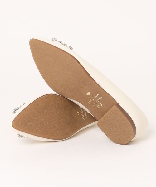 ABC-MART パンプス JOLI ENCORE ジョリー アンコール FLAT BIJOU PUMPS フラットビジューパンプス JE-MS101 IVORY レデ : ZOZOTOWN ...