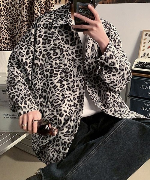 ARCHIVER シャツ 「Bz」ヒョウ柄オーバーサイズ長袖シャツ メンズ レディース : ZOZOTOWN Yahoo!店 - 通販 - Yahoo!ショッピング