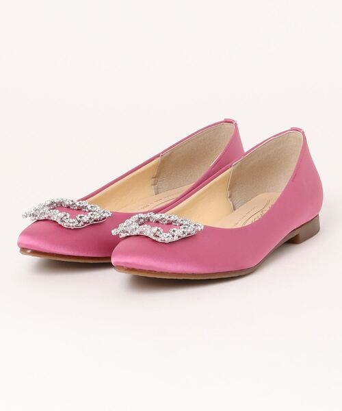ABC-MART パンプス JOLI ENCORE ジョリー アンコール FLAT BIJOU PUMPS フラットビジューパンプス JE-MS101 ST/PINK : ZOZOTOWN ...