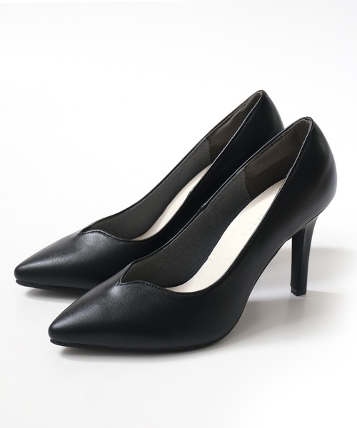 AmiAmi（アミアミ） パンプス 9cmヒール Vカットポインテッドトゥパンプス : ZOZOTOWN Yahoo!店 - 通販 - Yahoo!ショッピング