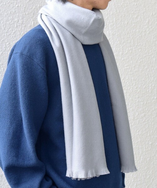 SHIPS any ストール マフラー any: サープラスヤーン ウール カシミヤ