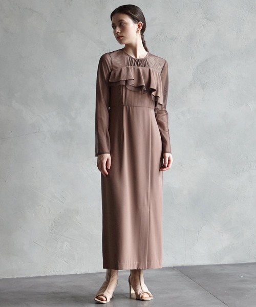 AIMER（エメ） 長袖ワンピース SMALL モカ レディース : ZOZOTOWN Yahoo!店 - 通販 - Yahoo!ショッピング