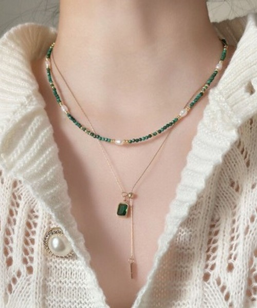 yu-ka ネックレス YU-KA:パールビーズネックレス Pearl beads necklace レディース : ZOZOTOWN Yahoo!店 - 通販 - Yahoo!ショッピング