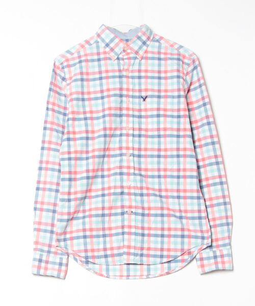 American Eagle 「American Eagle」 チェック柄長袖シャツ X-SMALL ブルー メンズ : ZOZOTOWN Yahoo!店 - 通販 - Yahoo!ショッピング