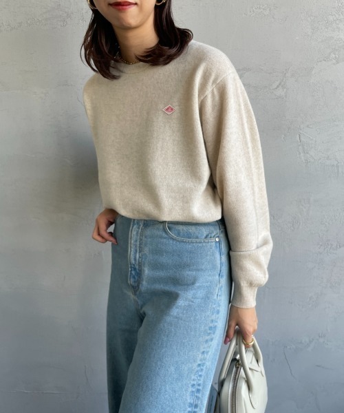 Yahoo!オークション - 「DANTON」 長袖ニット 42 レッド レディース