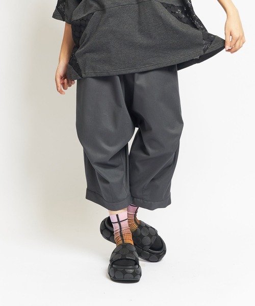 gomme パンツ コットンツイル 二―タックサルエルパンツ レディース メンズ : ZOZOTOWN Yahoo!店 - 通販 - Yahoo!ショッピング