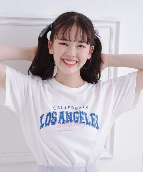 PINK-latte（ピンクラテ） tシャツ カレッジロゴTシャツ キッズ 子供服 女の子 : ZOZOTOWN Yahoo!店 - 通販 - Yahoo!ショッピング