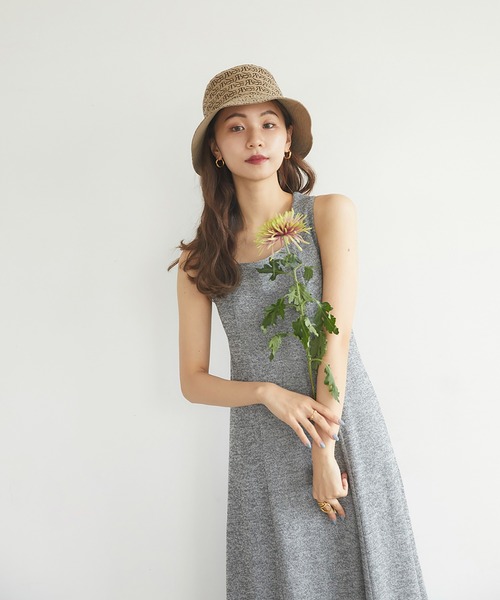 Yahoo!オークション - 「RANDEBOO」 ノースリーブワンピース FREE グレ...