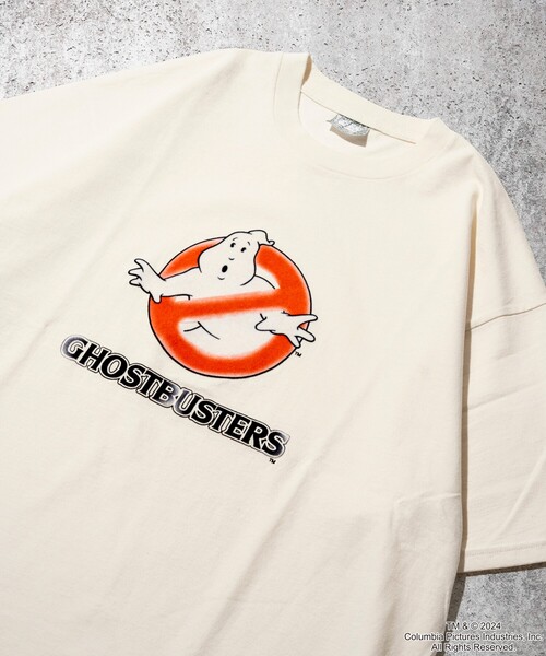 FREAK'S STORE tシャツ FREAK’S STORE/フリークスストア GHOSTBUSTERS/ゴーストバスターズ フロッキープリント ショートスリーブTシャツ/半 ...