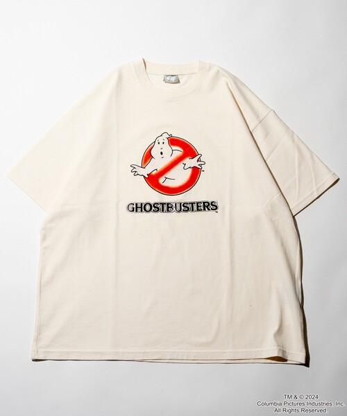 FREAK'S STORE tシャツ FREAK’S STORE/フリークスストア GHOSTBUSTERS/ゴーストバスターズ フロッキープリント ショートスリーブTシャツ/半 ...