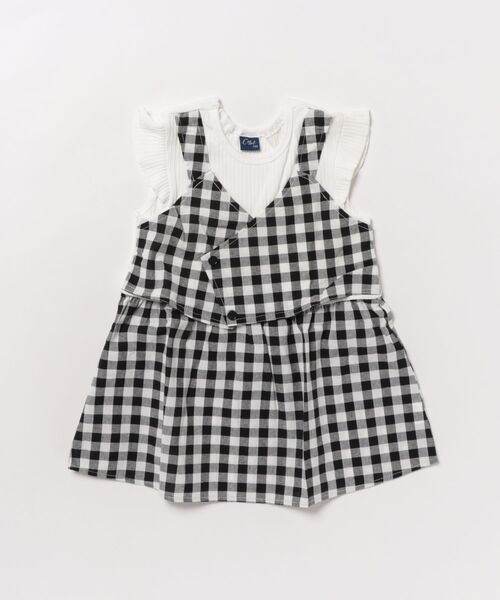 Crescent tシャツ チェック・ストライプ柄キャミ付きTシャツ キッズ 子供服 女の子 : ZOZOTOWN Yahoo!店 - 通販 - Yahoo!ショッピング