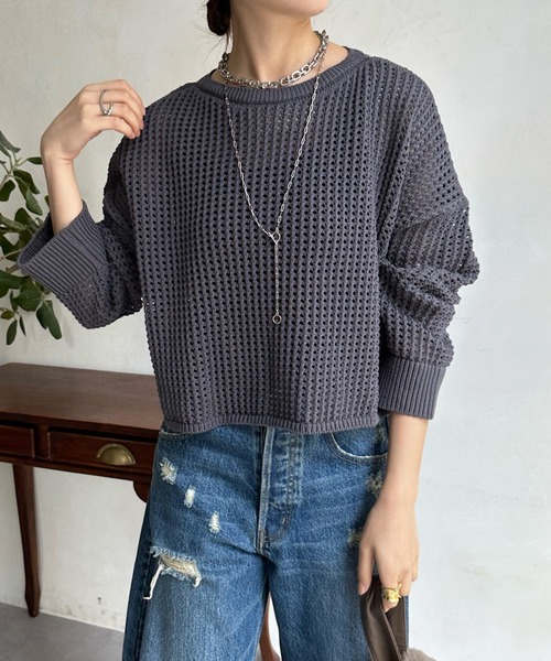 DouDou 「DouDou」 長袖ニット FREE グレー レディース : ZOZOTOWN Yahoo!店 - 通販 - Yahoo!ショッピング