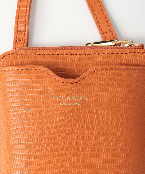 ショルダーバッグ バッグ コンパクトにお出かけ【VIOLAd’ ORO ／ヴィオラドーロ】ADRIA V1289・リザードスマホポシェット／お ...