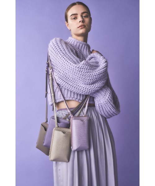 ショルダーバッグ バッグ コンパクトにお出かけ【VIOLAd’ ORO ／ヴィオラドーロ】ADRIA V1289・リザードスマホポシェット／お ...