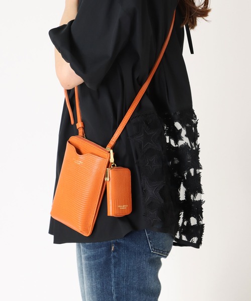 ショルダーバッグ バッグ コンパクトにお出かけ【VIOLAd’ ORO ／ヴィオラドーロ】ADRIA V1289・リザードスマホポシェット／お ...