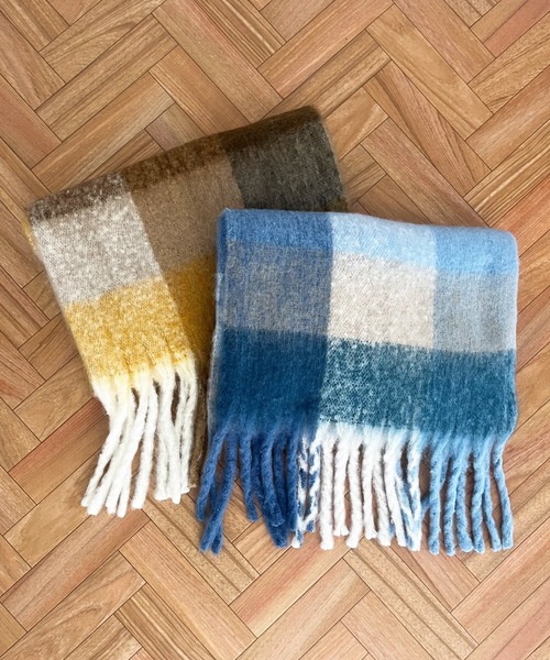 DEICY ストール ブロックチェックストール レディース : ZOZOTOWN Yahoo!店 - 通販 - Yahoo!ショッピング