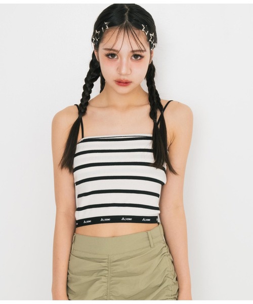 ANAP GiRL キャミソール 肌着 「ティーンズライン」ジャガードテープロゴブラトップ（M、L キッズ 子供服 女の子 : ZOZOTOWN Yahoo!店 - 通販 - Yahoo!ショッピング