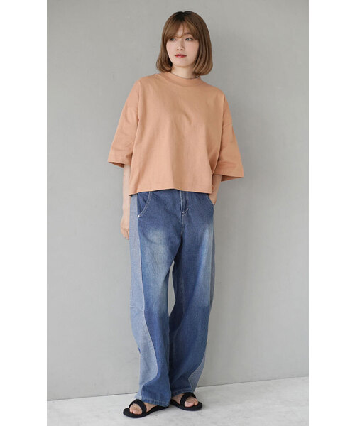 e-zakkamania stores パンツ デニム ジーンズ アクセント切替 バルーンデニムパンツ レディース : ZOZOTOWN Yahoo!店 - 通販 - Yahoo!ショッピング