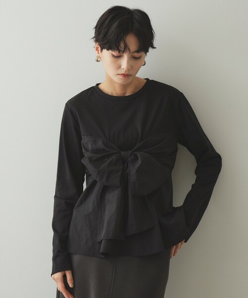 OPAQUE.CLIP（オペークドットクリップ） 長袖カットソー 38 ブラック レディース : ZOZOTOWN Yahoo!店 - 通販 - Yahoo!ショッピング