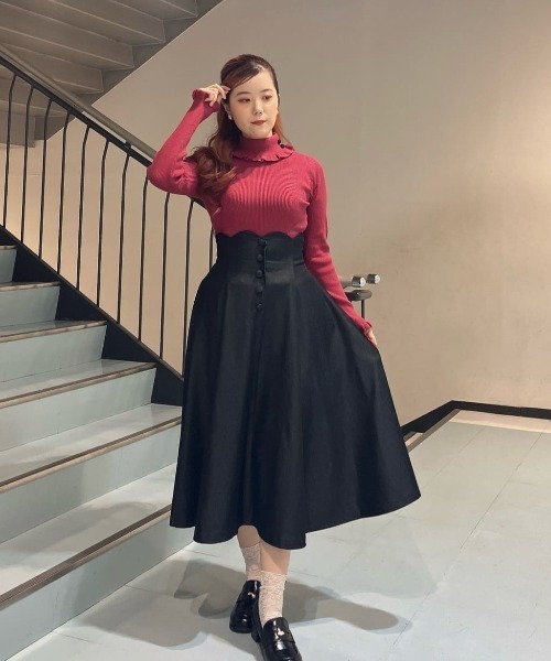 an another angelus（アンアナザーアンジェラス） デニムスカート ハイ