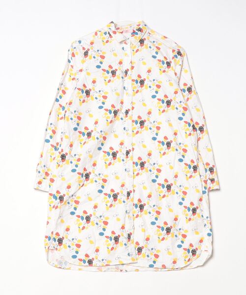 Design Tshirts Store graniph 「Design graniph」 シャツワンピース FREE イエロー レディース ...