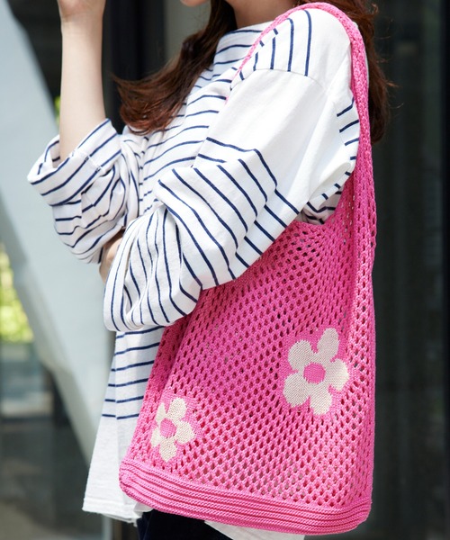 SETUP7 トートバッグ 「SETUP7」フラワーニットトートバッグ KNF012 レディース : ZOZOTOWN Yahoo!店 - 通販 - Yahoo!ショッピング