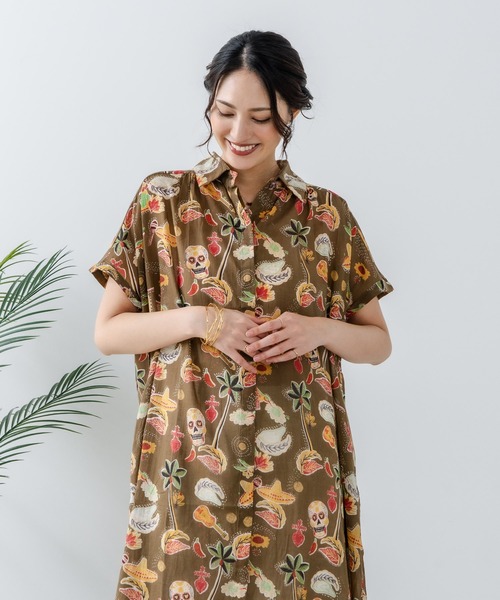 fort point ワンピース 「fort point/フォートポイント」インド綿 総柄 : ZOZOTOWN Yahoo!店 - 通販 - Yahoo!ショッピング