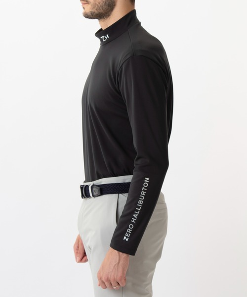 ZERO HALLIBURTON ポロシャツ ゼロハリバートン ゴルフ カラットモックネック長袖 L 82227 メンズ : ZOZOTOWN ...