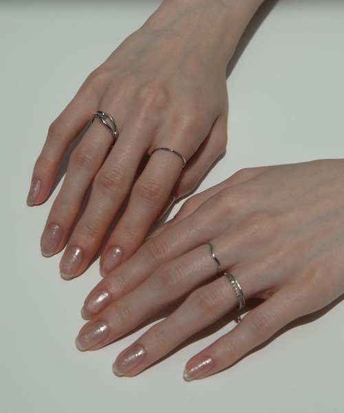 novice 指輪 リング 「novice」Deformed Narrow Rings 5 set レディース : ZOZOTOWN ...