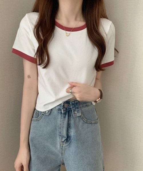 SETUP7 tシャツ 「SETUP7」ベーシックリンガーTシャツ KNF012 レディース : ZOZOTOWN Yahoo!店 - 通販 - Yahoo!ショッピング